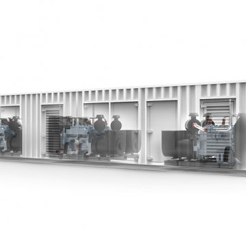 750kw Steyr Biogas Generator 3units in parallel power plant